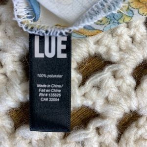 LUE | Tops | Lue Sheer Top Gorgeous Print | Poshmark